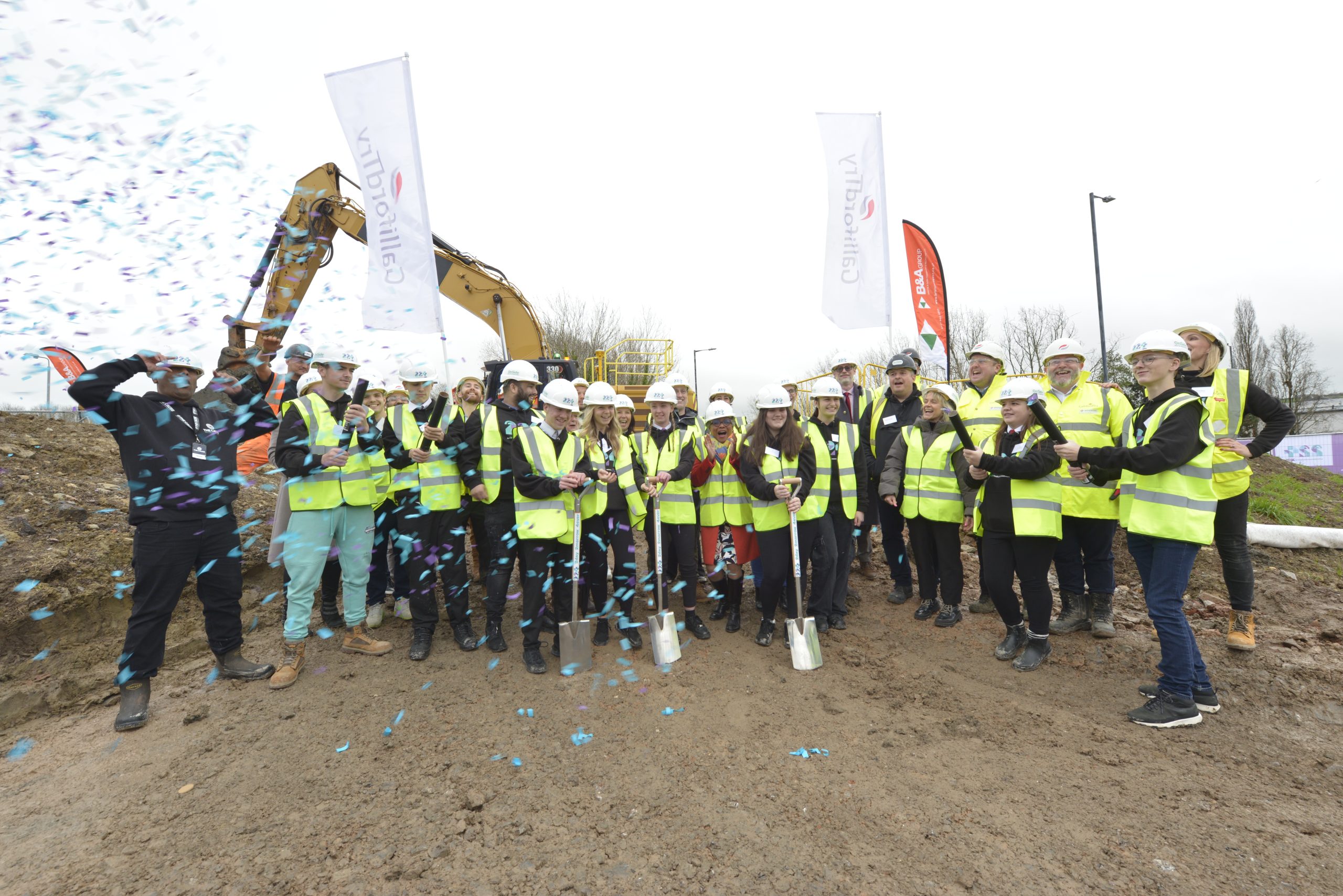 Supporters celebrate groundbreaking on 224 Youth Zone site - OnSide